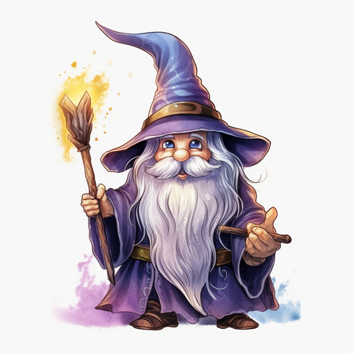 Cartoon Wizard Clipart, 15 High-resolution PNG Images, Digital Download ...