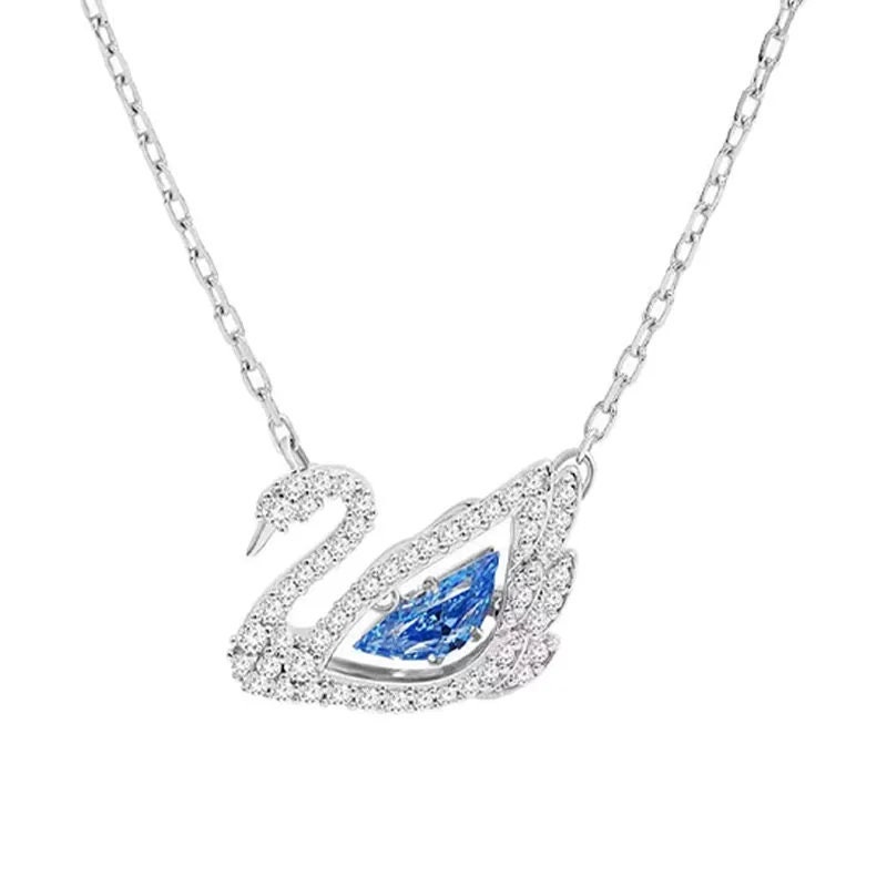 Swan Necklace Element Crystal Smart Swan Clavicle Necklace Suitable for ...