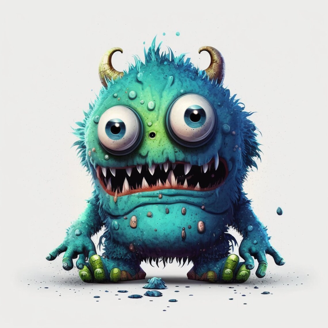 Cartoon Monster Printable Clipart Set 13 High-quality Pngs - Etsy Canada