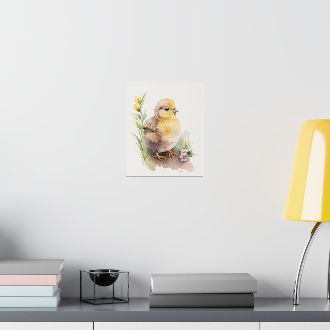 Cute Baby Chick Watercolor Clipart Nursery Decor Chicken Watercolor ...