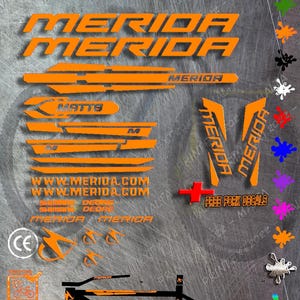 CUSTOM Merida Vinyl Stickers Sheet Bike Frame & Fork Cycle Cycling ...
