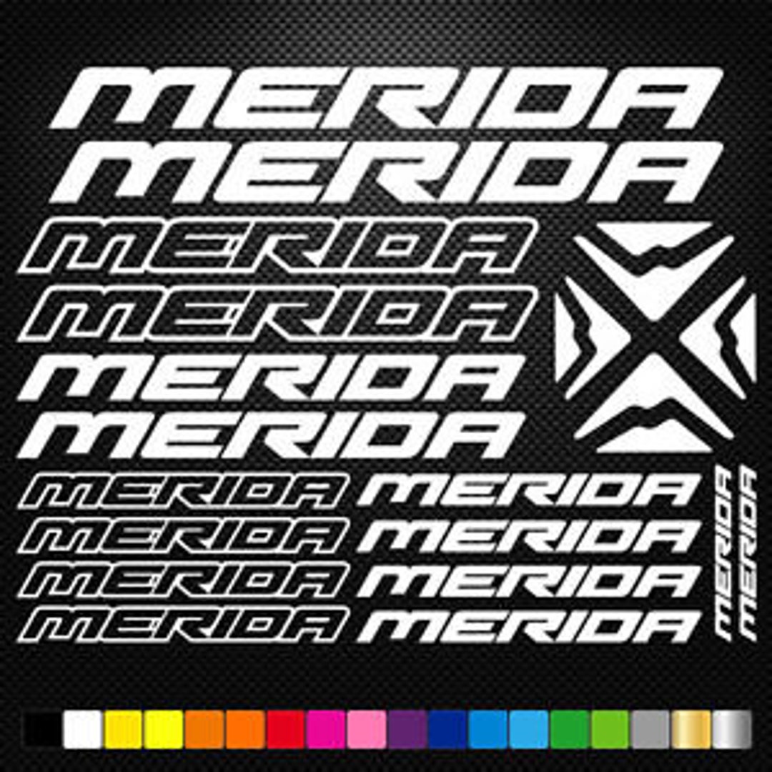 Merida Vinyl Decal Stickers Sheet Bike Frame Cycle Cycling Bicycle - Etsy