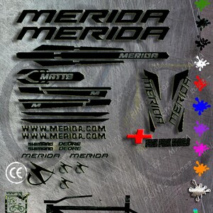CUSTOM Merida Vinyl Stickers Sheet Bike Frame & Fork Cycle Cycling ...