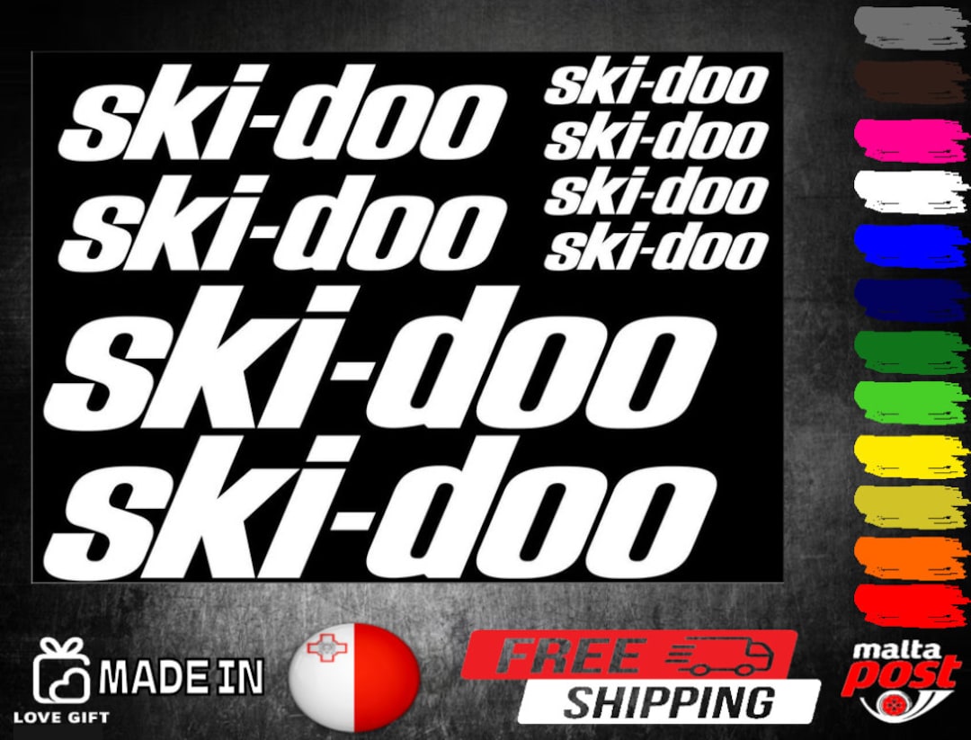 Ski-doo Snowmobile Decals/stickers Set - Etsy