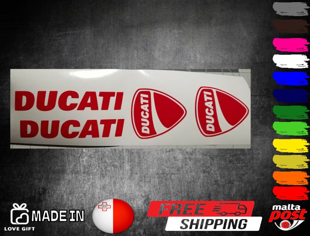 Ducati Decals/sticker for Motor Bike and Helmet (4 TOTAL) - Etsy