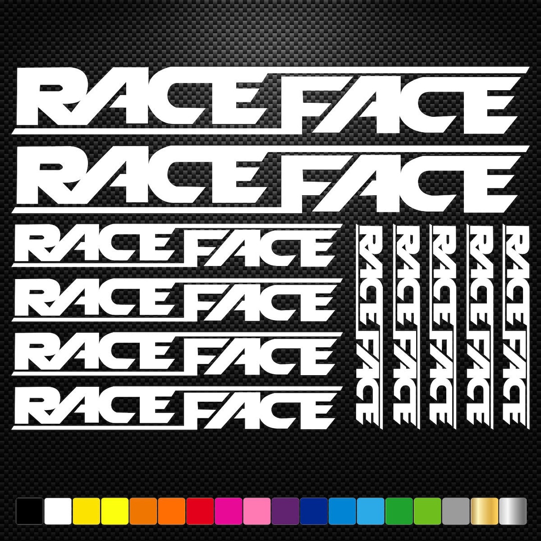 Race Face Vinyl Decal Sheet Bike Frame Cycle Cycling Bicycle Mtb Road ...