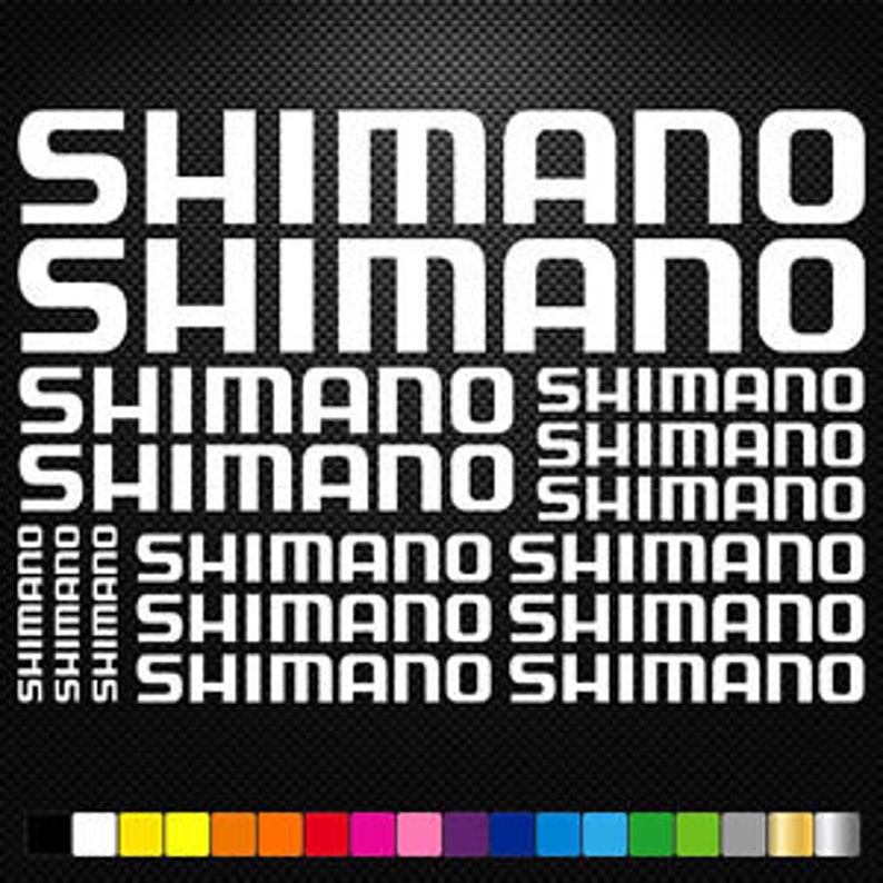 SHIMANO Vinyl Decal Stickers Bike Frame Cycle Cycling Bicycle Mtb - Etsy