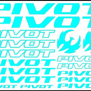 Pivot Vinyl Stickers Sheet Bike Frame Cycle Cycling Bicycle Mtb Road - Etsy