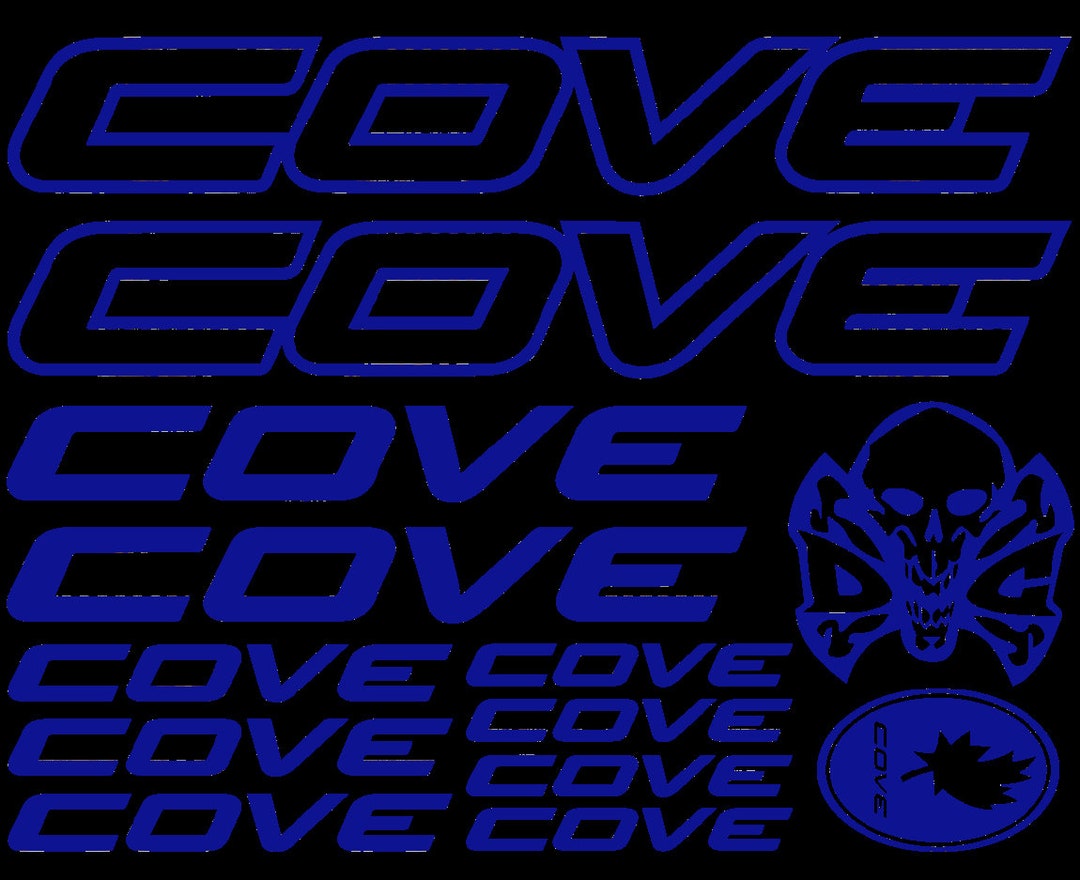 Cove Vinyl Decal Stickers Sheet Bike Frame Cycle Cycling Bicycle Mtb - Etsy