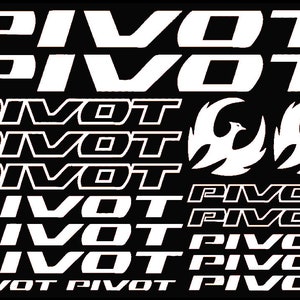 Pivot Vinyl Stickers Sheet Bike Frame Cycle Cycling Bicycle Mtb Road - Etsy