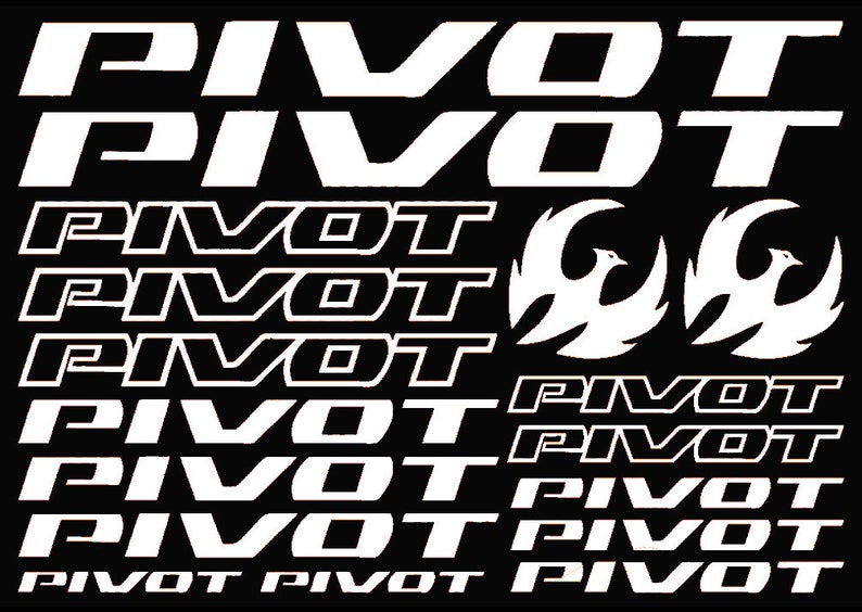 Pivot Vinyl Stickers Sheet Bike Frame Cycle Cycling Bicycle Mtb Road - Etsy