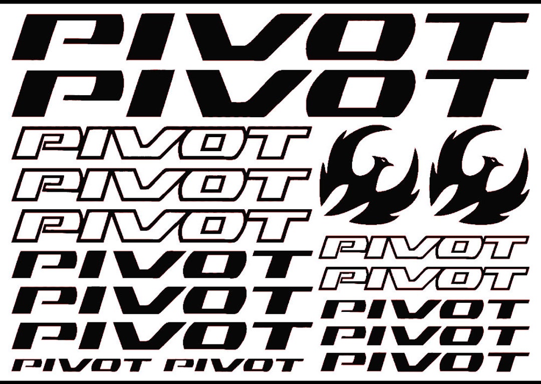 Pivot Vinyl Stickers Sheet Bike Frame Cycle Cycling Bicycle Mtb Road - Etsy