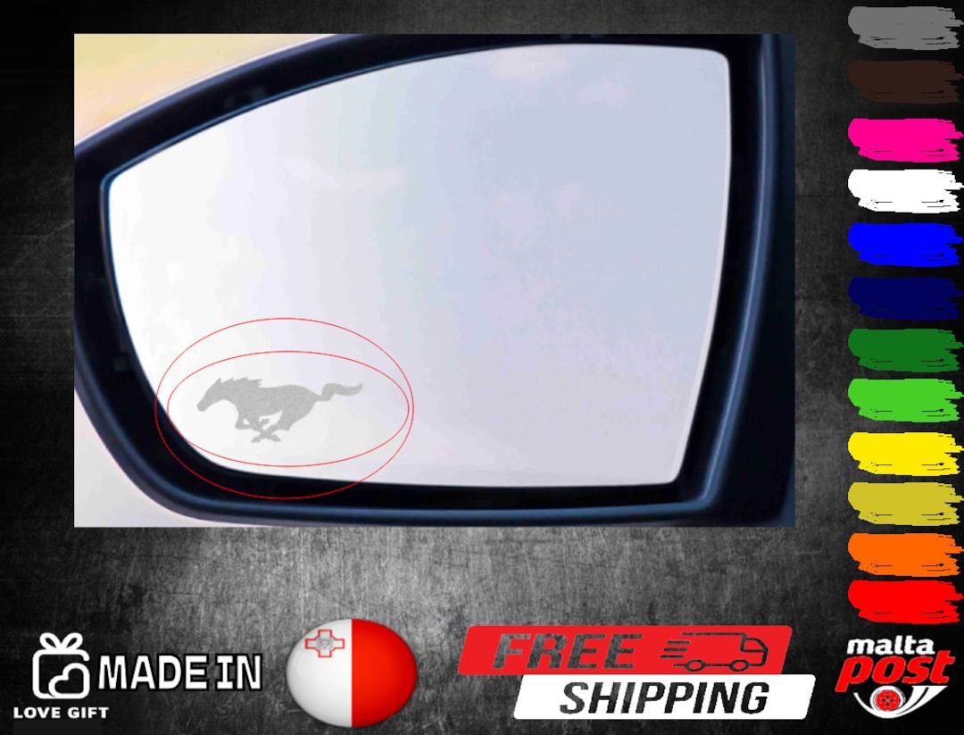 Ford Mustang Car/truck/suv Decals-stickers for Side Wing Mirrors - Etsy