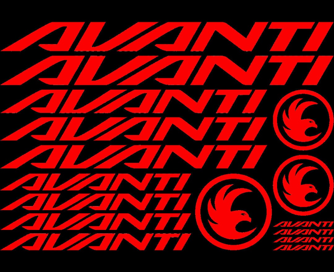 Avanti Vinyl Decals Sheet Bike Frame Cycle Cycling Bicycle Mtb Road - Etsy