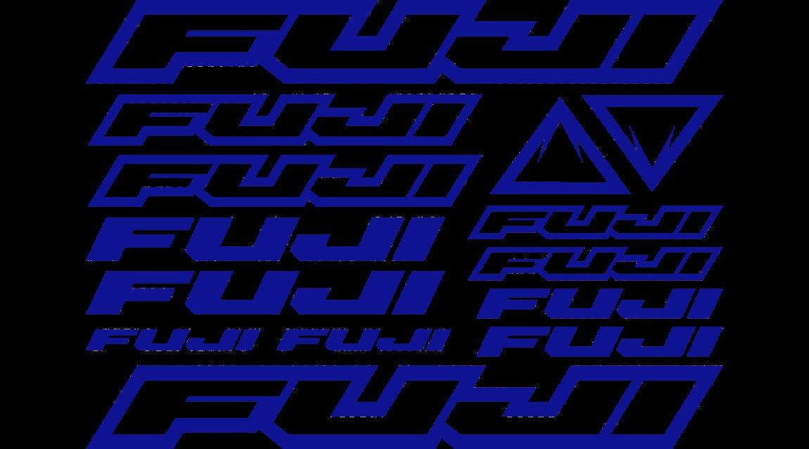 Fuji Bikes Vinyl Stickers Sheet Frame Cycle Cycling Bicycle Mtb Road - Etsy
