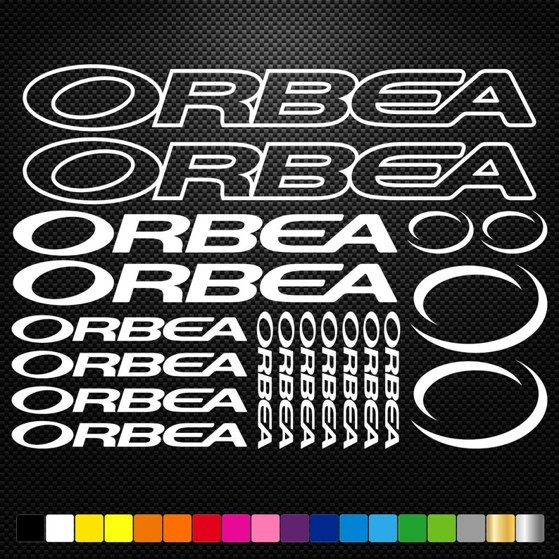 Orbea Vinyl Decals Stickers Sheet Bike Frame Cycle Cycling Bicycle - Etsy