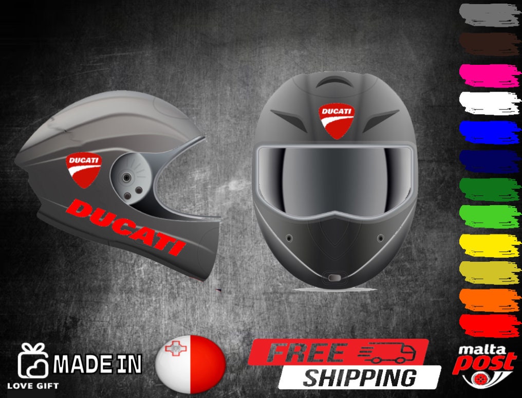 Ducati Decals/sticker for Motor Bike and Helmet (4 TOTAL) - Etsy