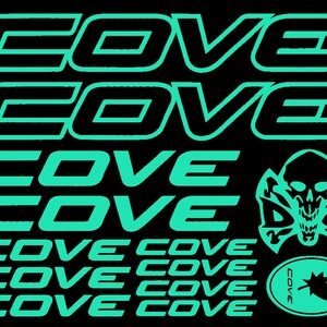 Cove Vinyl Decal Stickers Sheet Bike Frame Cycle Cycling Bicycle Mtb - Etsy