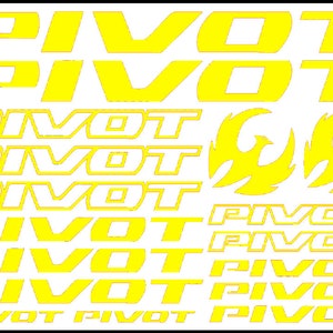 Pivot Vinyl Stickers Sheet Bike Frame Cycle Cycling Bicycle Mtb Road - Etsy