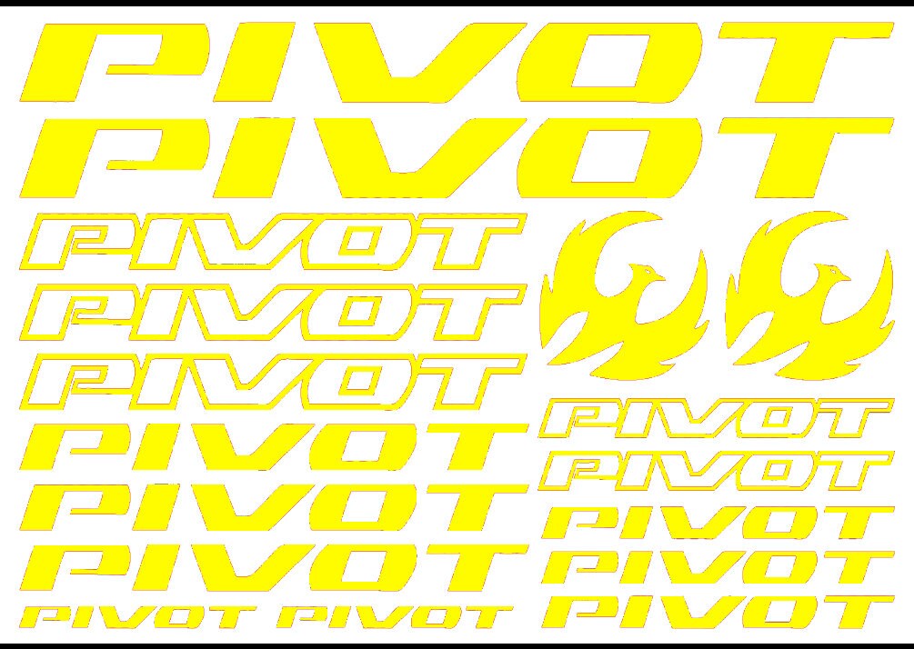 Pivot Vinyl Stickers Sheet Bike Frame Cycle Cycling Bicycle Mtb Road - Etsy