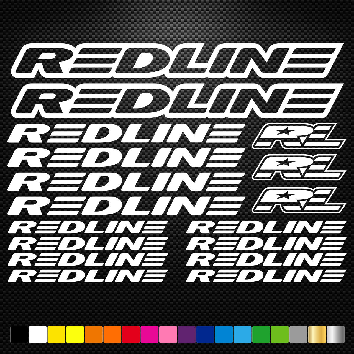 Redline Vinyl Sticker Sheet Bike Frame Cycle Cycling Bicycle Mtb Road ...