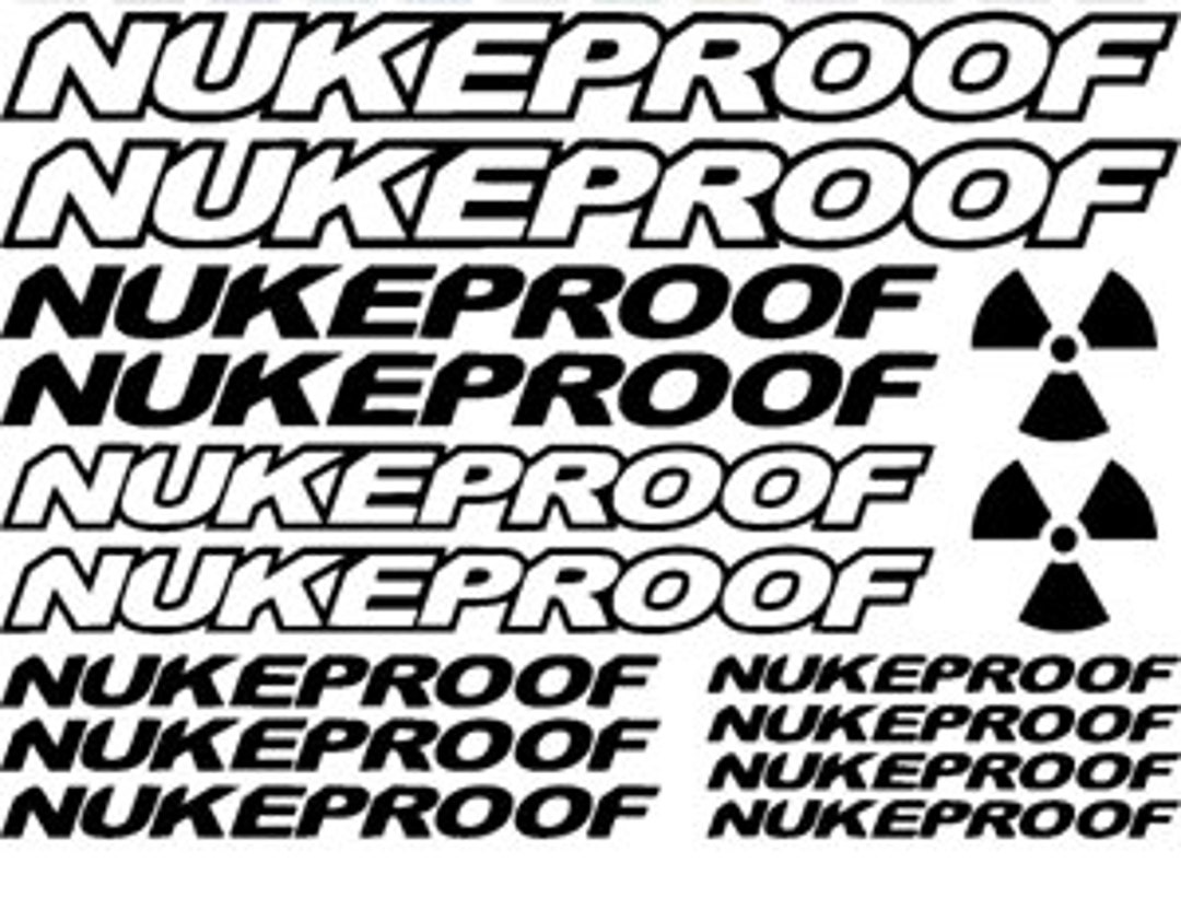NUKEPROOF Vinyl Decal Stickers Bike Frame Cycle Cycling Bicycle Mtb - Etsy