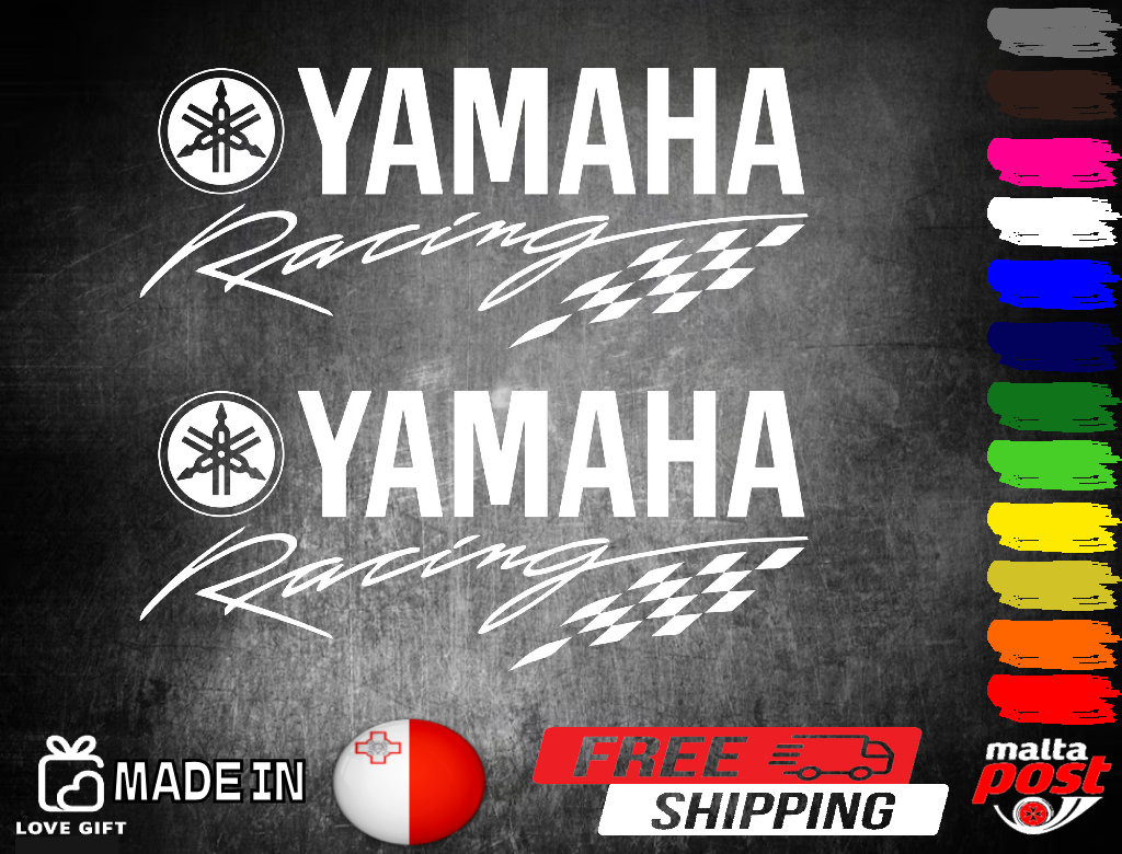 Pegatinas con el logo de YAMAHA Racing 2PCS para carenado de ...