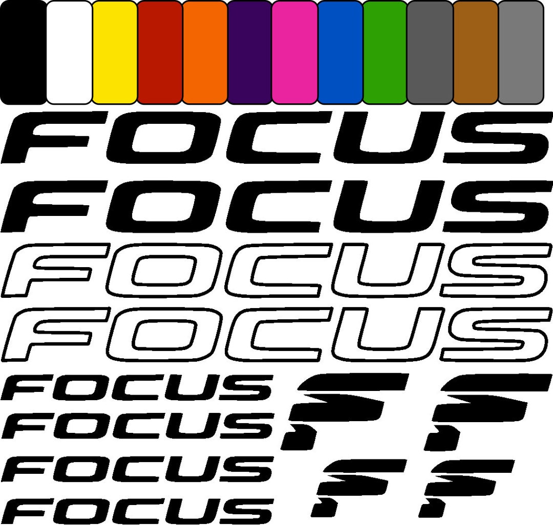 FOCUS Vinyl Decal Stickers Bike Frame Cycle Cycling Bicycle Mtb - Etsy