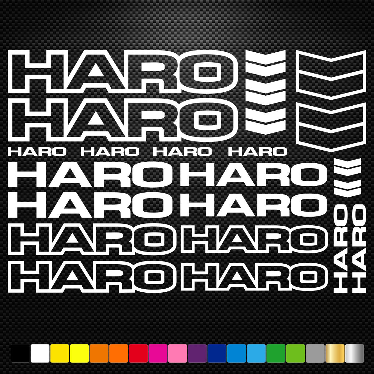 Haro Vinyl Decals Stickers Sheet Bike Frame Cycle Cycling Bicycle Mtb ...