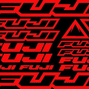 Fuji Bikes Vinyl Stickers Sheet Frame Cycle Cycling Bicycle Mtb Road - Etsy