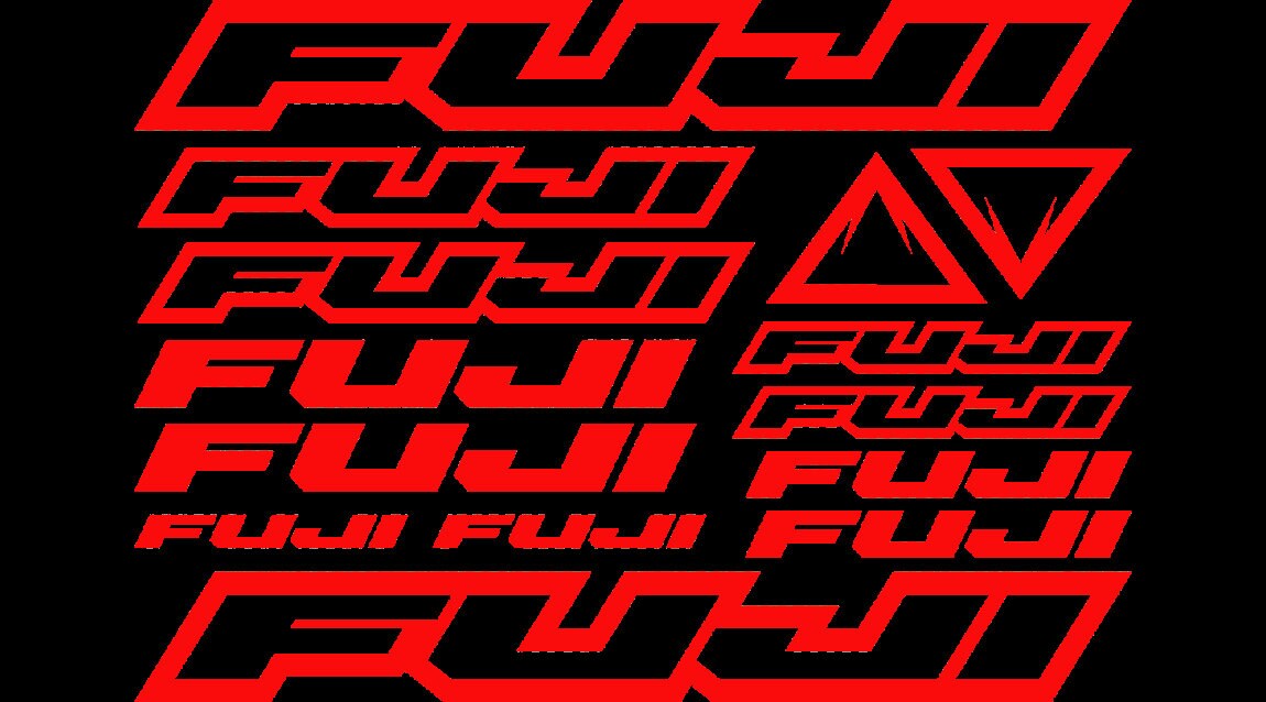 Fuji Bikes Vinyl Stickers Sheet Frame Cycle Cycling Bicycle Mtb Road - Etsy