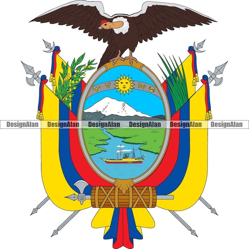 Ecuador Flag Badge - Etsy