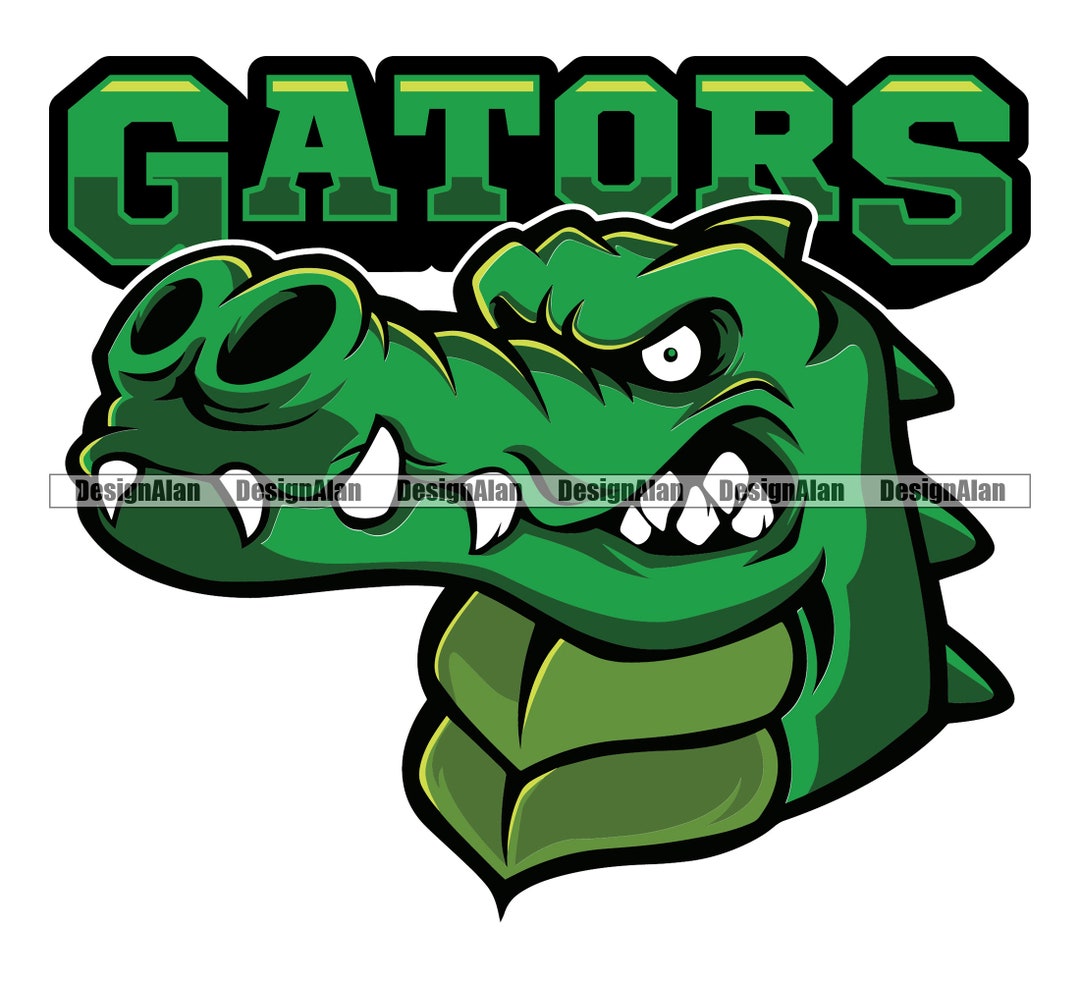 Alligator Gator Mascot School Sports Team Angry Animal Cartoon ...