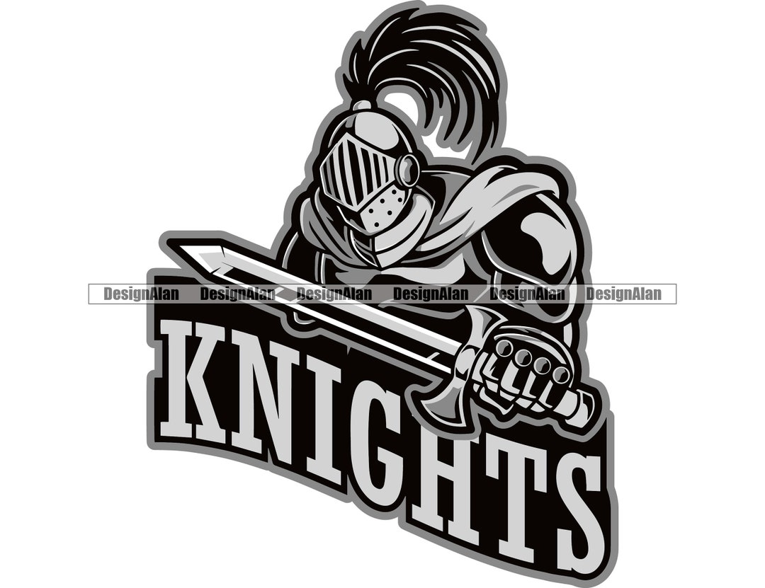 Knight School Mascot Sports Team Warrior Soldier Battle Armour Medieval ...