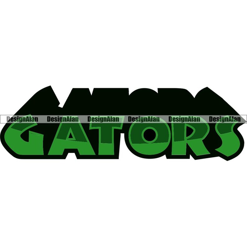 Gator Alligator Design Bundle: Mascot Logo Graphics (SVG, PNG, JPG Cut ...