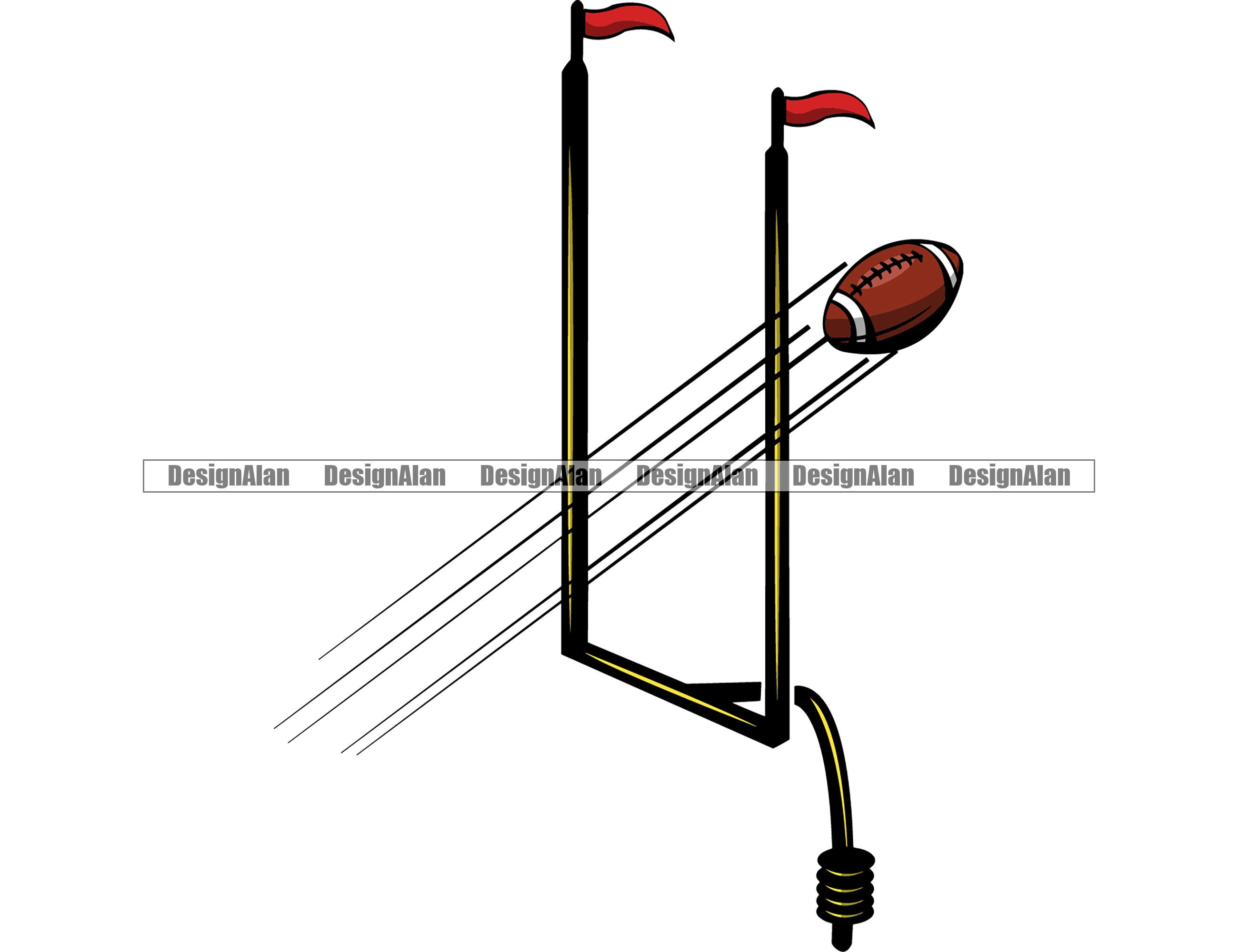 Football Ball Kick Field Goal Upright Futball Equipment Play Sports ...