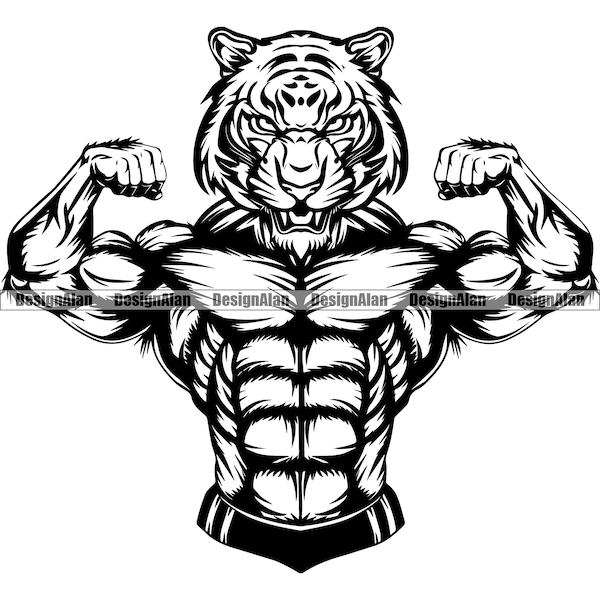 Tiger Body Svg - Etsy