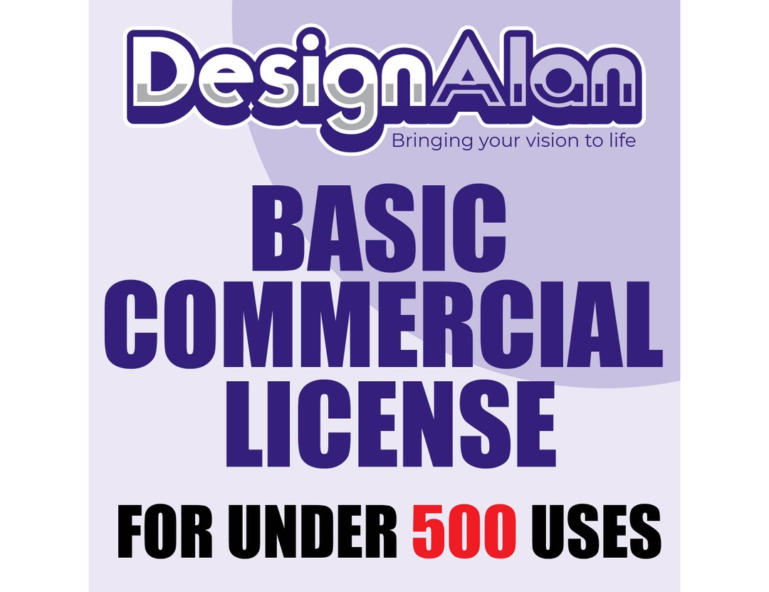 BASIC COMMERCIAL LICENSE for One Digital Product Design for One Person ...