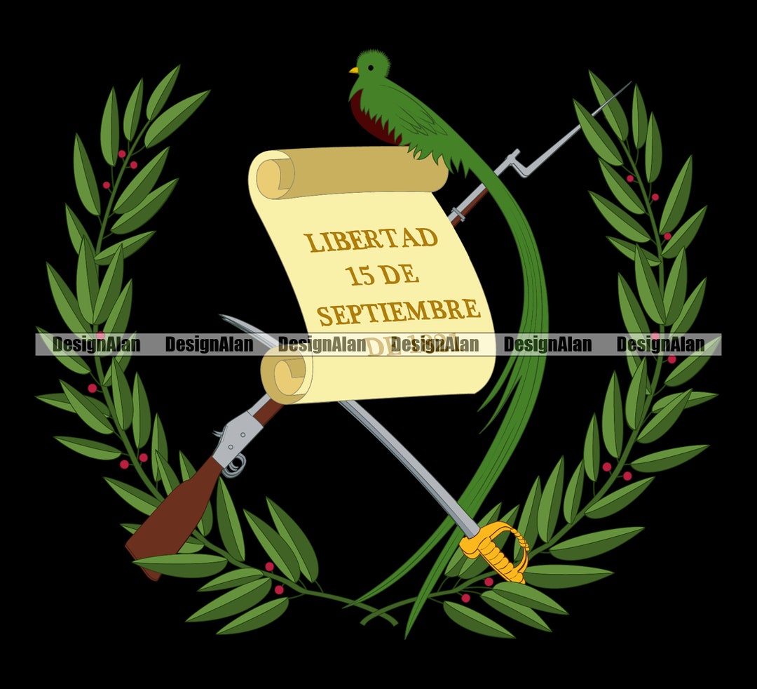 Guatemala Guatemalan Flag Emblem Coat of Arms Resplendent Quetzal Badge ...