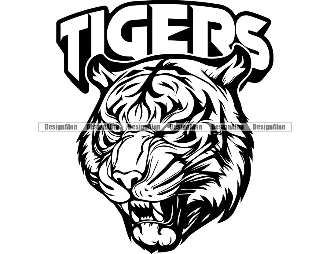Bengal Tiger School Mascot Sport Team Fantasy Cartoon Growling Angry ...