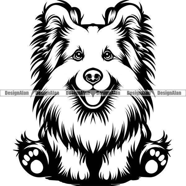 Rough Collie Silhouette Svg - Etsy