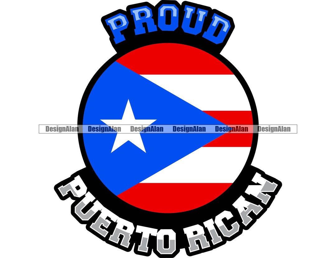 Proud Puerto Rican Rico Flag Love Caribbean Island Spanish Country ...