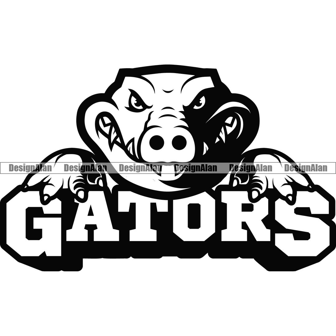Alligator Gator Crocodile Mascot School Sports Team Animal Cartoon ...