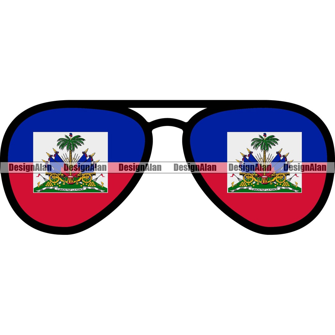 Haiti Haitian Creole Flag Sunglasses Lens Spanish Clothing Accessory ...