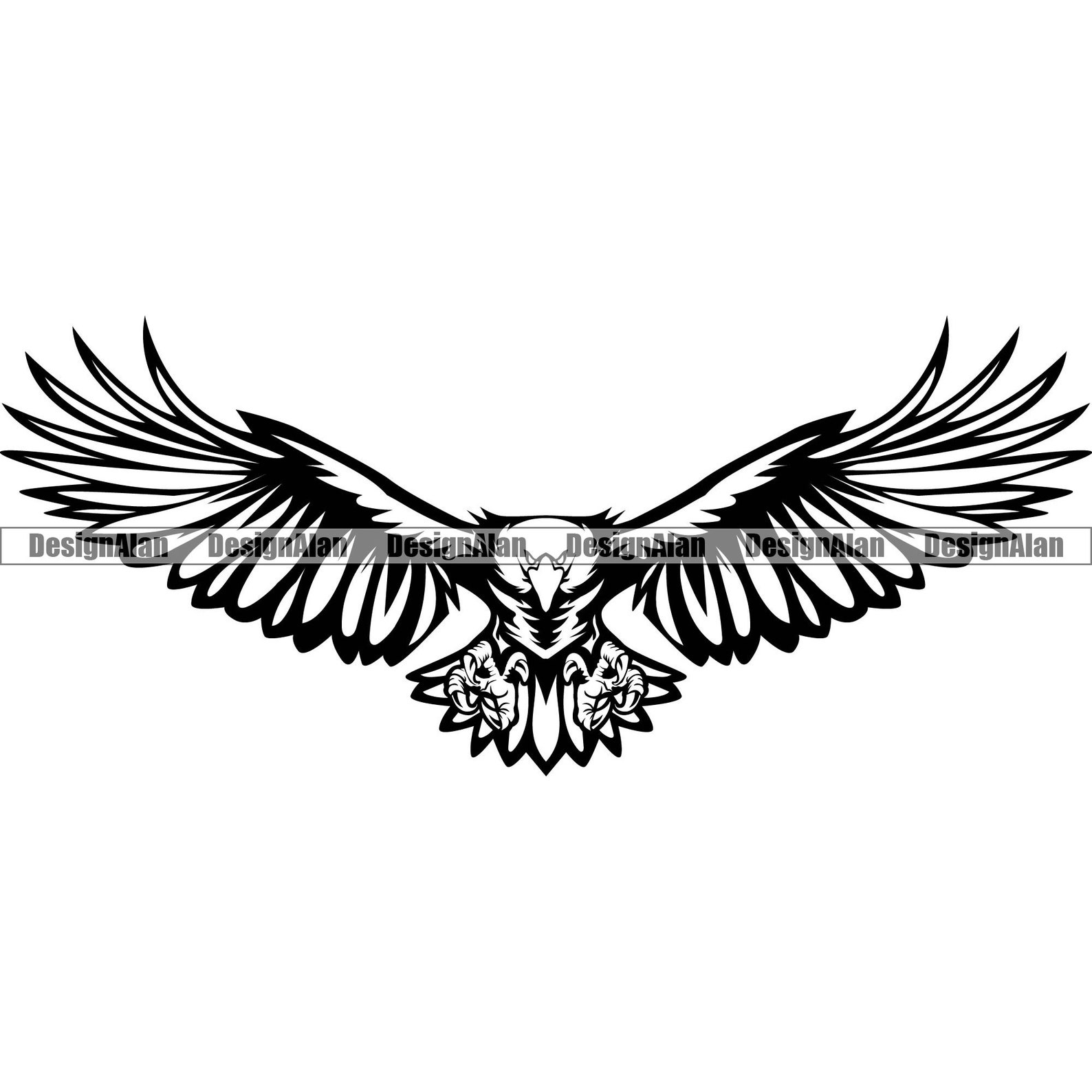 American Bald Eagle School Mascot Sports Team League Fantasy Bird ...