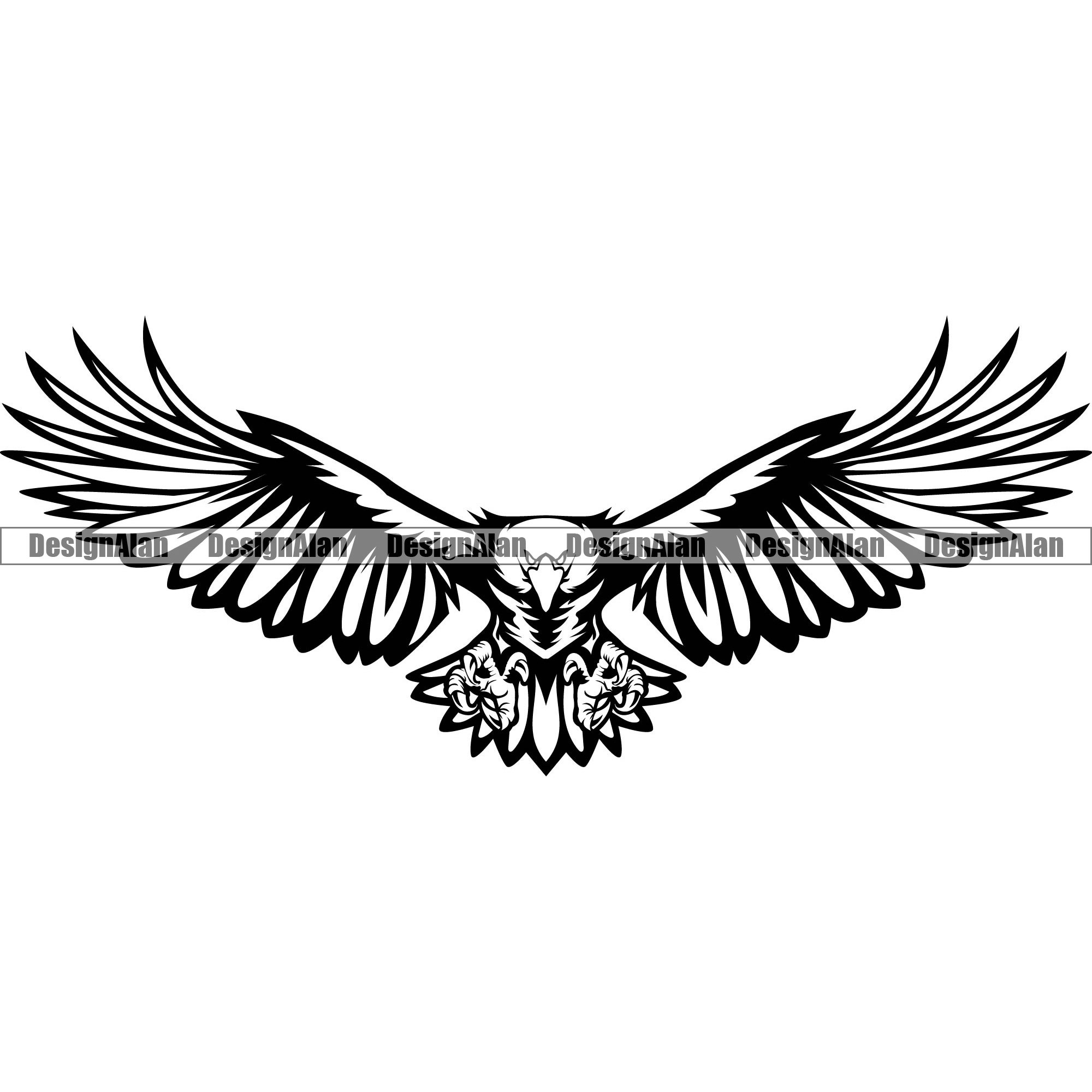 American Bald Eagle School Mascot Sports Team League Fantasy Bird ...