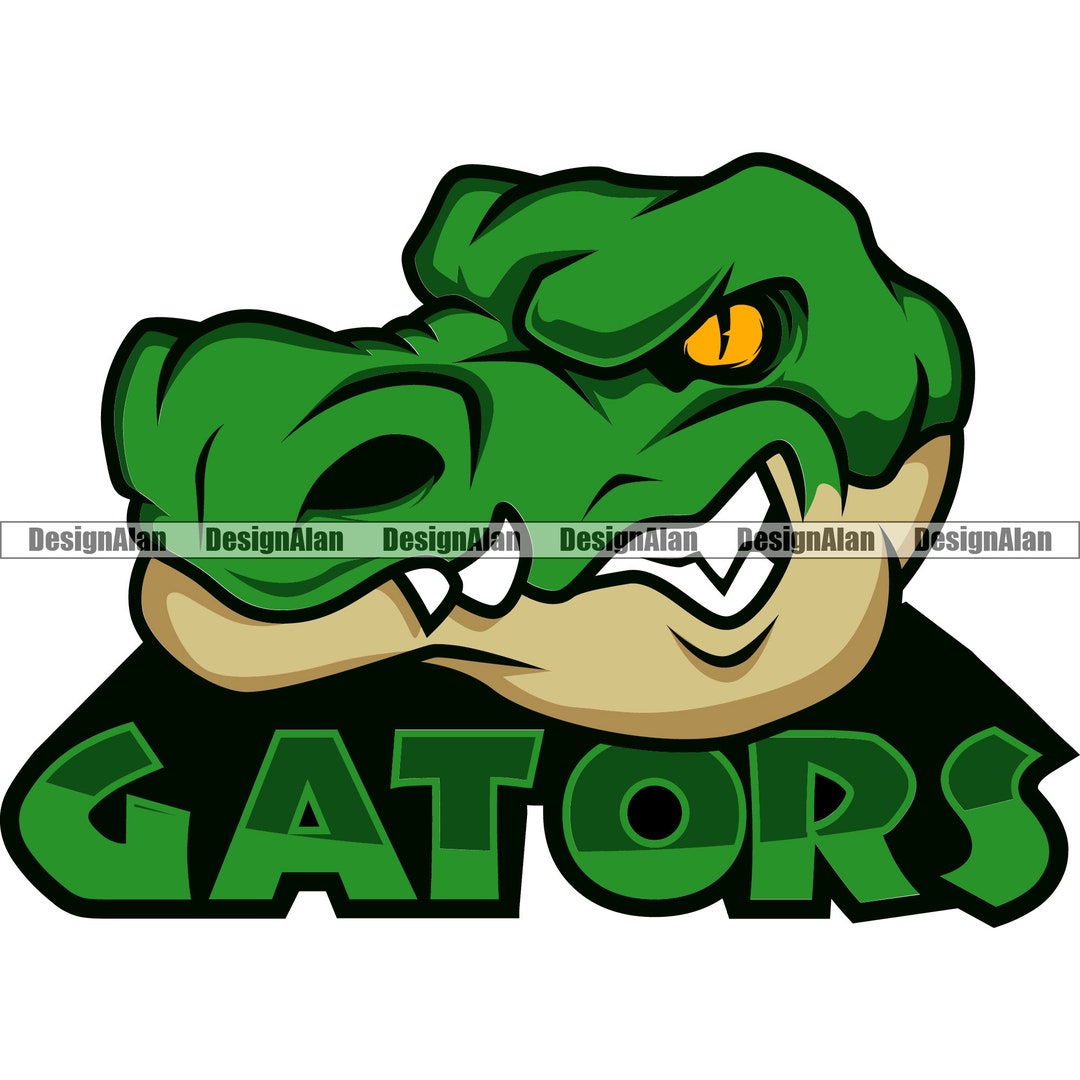 Alligator Gator Mascot School Sports Team Mean Animal Teeth Cartoon ...