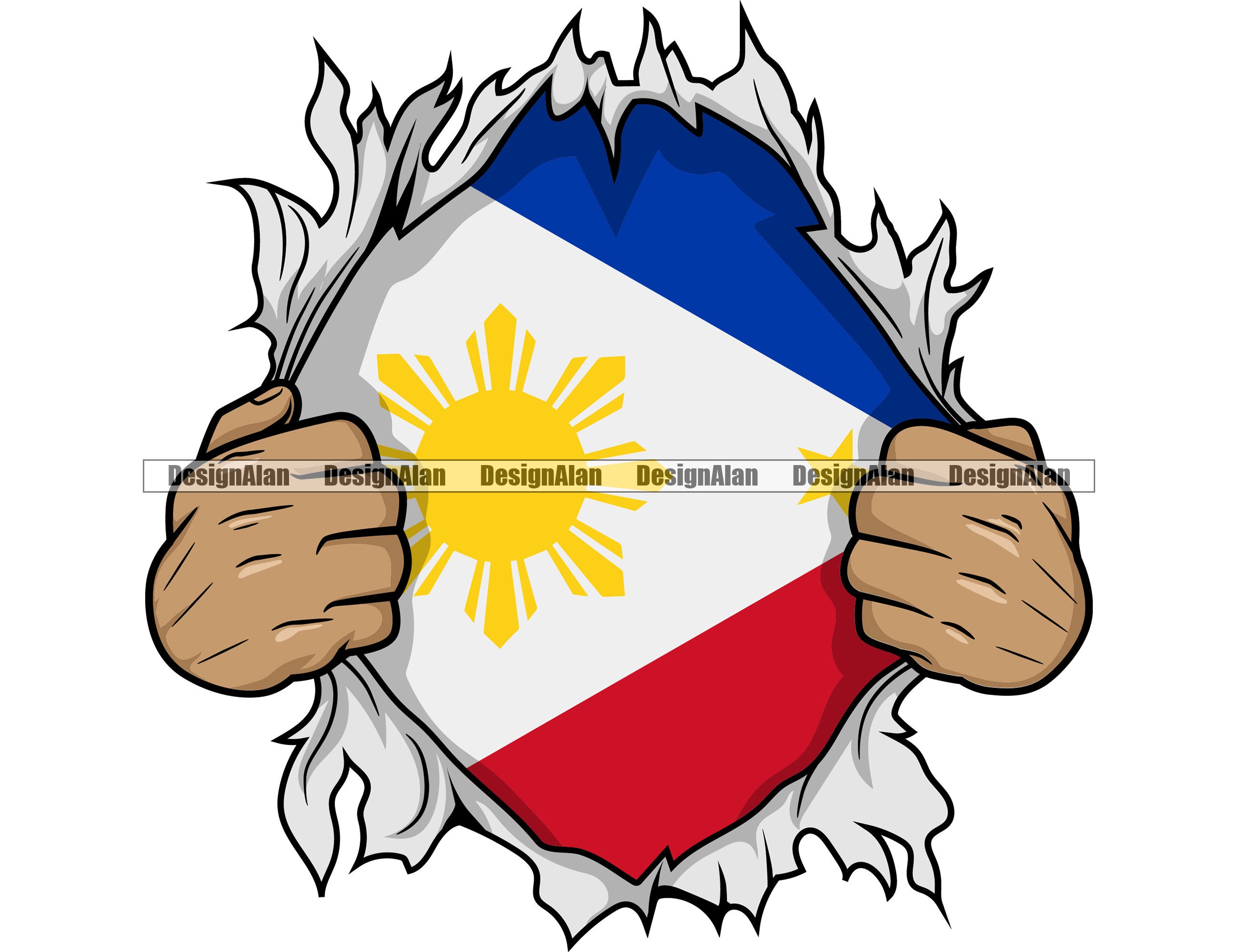 Philippines Flag Tribal Wallpaper