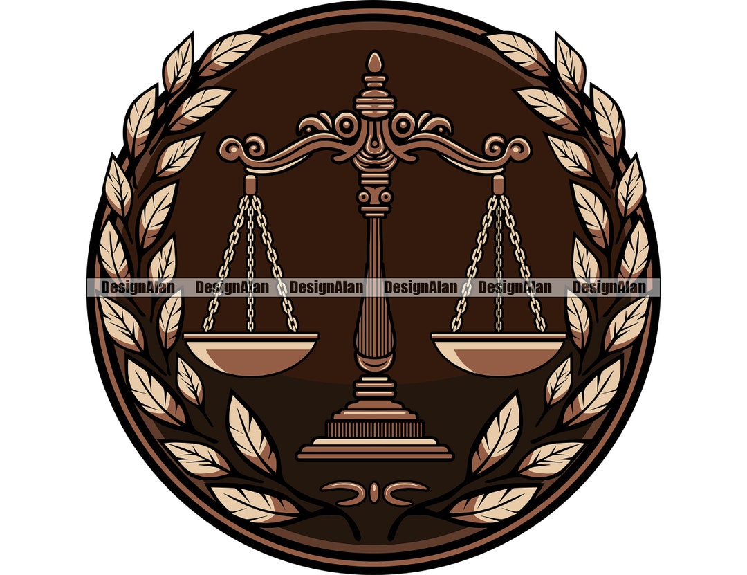 Lawyer Emblem Law Scales of Justice Legal Office Attorney Business ...