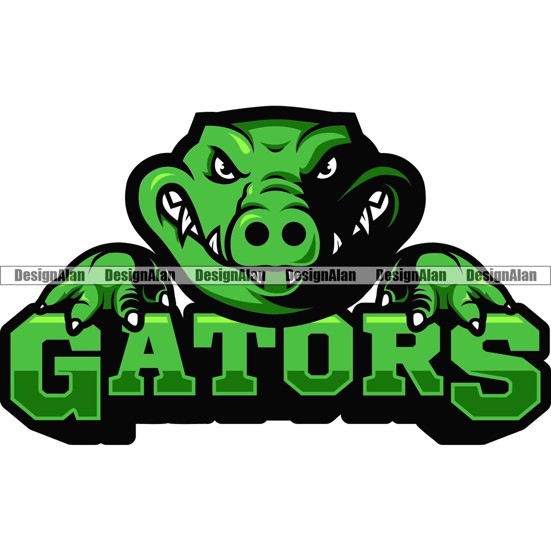 Alligator Gator Mascot School Sports Team Animal Cartoon Character ...